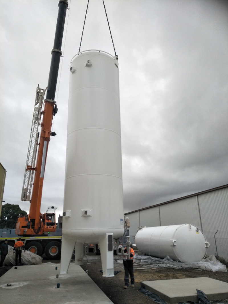 CIS Installs LCO2 and Air Gas Bulk Storage Tanks – Cryogenic Industrial ...